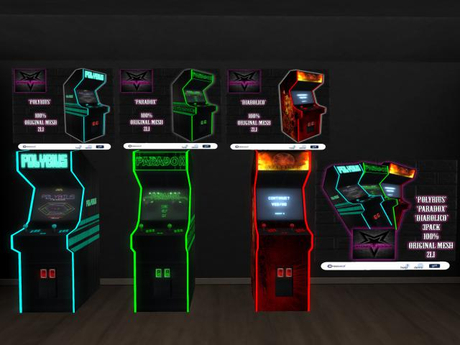 Second Life Marketplace - [-:DB:-] POLYBIUS Arcade Machine
